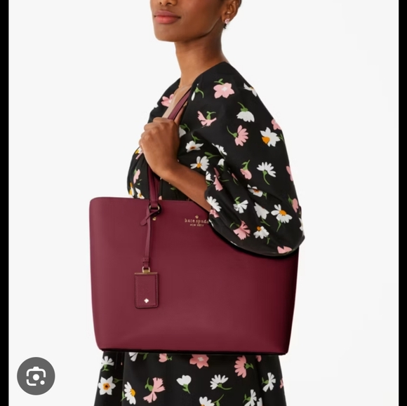 kate spade | Bags | Kate Spade Perfect Large Tote Blackberry Preserves ...